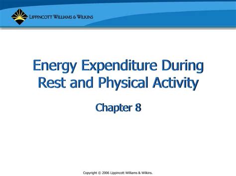 Ppt Energy Expenditure During Rest And Physical Activity Powerpoint