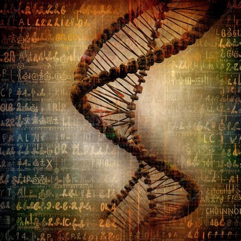Dna With Random Famous Mathematical Equations As A Background Premium Ai Generated Image
