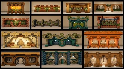 Minecraft 15 Big Wall Fence Design Ideas