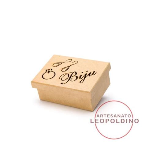 Caixa Biju Mini A Laser Artesanato Leopoldino