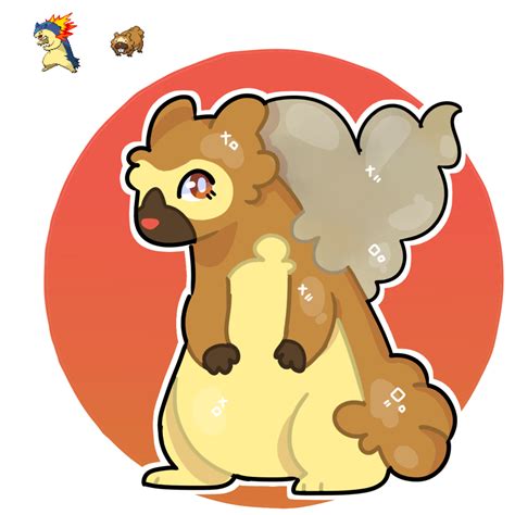 Bidoof And Typhlosion Fusion Dead Account Illustrations Art Street