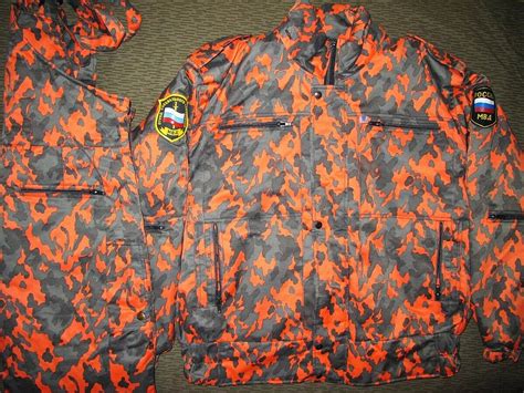 Rare Russian Mvd Special Forces Qrf Camo Winter Sneg Uniform Red Vsr