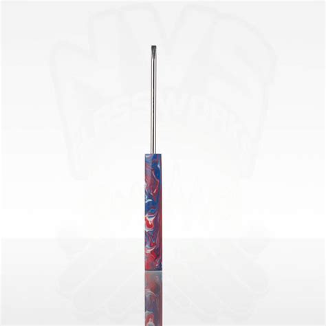 Adabadootools Square Tool Blue Red And White Nvs Glassworks