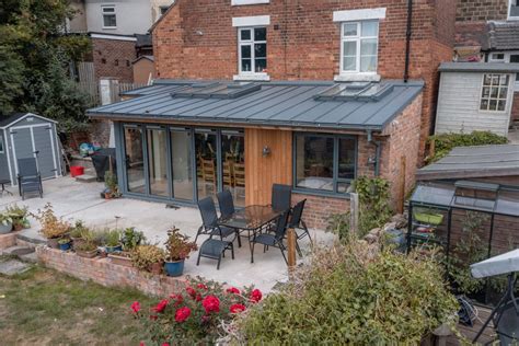 Rear Extension In Conservation Area With Timber Cladding And Zinc Roof Grt Architecture