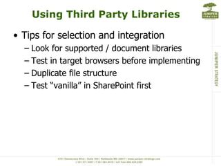 SPSTC SharePoint JQuery Essentials PPT SPSTC SharePoint JQuery Essentials PPT