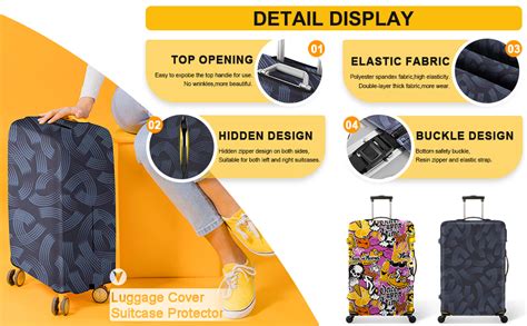 Luggage Covers For Suitcase Protector Tsa Approved Fits 30
