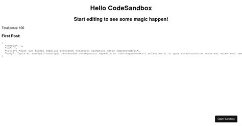 Axios Timing React Codesandbox
