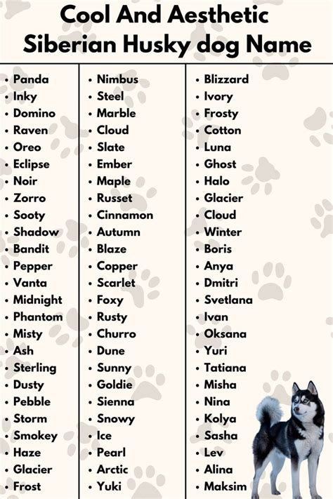 Mean Husky Names