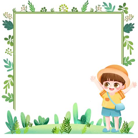 Open Hand Png Image Boy Border With Open Hands Frame Summer Heat