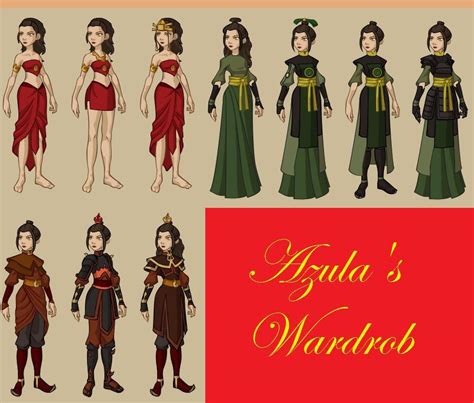 Azulas Wardrobe By Waterrockz On Deviantart
