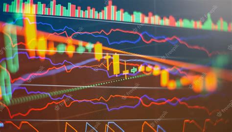 Premium Photo Monitor Which Including Of Market Analyze Bar Graphs Diagrams Financial Figures