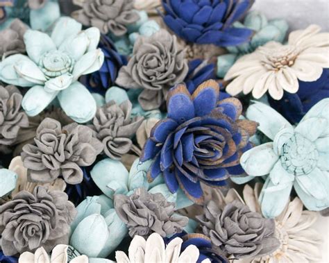 Deep Blue Mini Assortment Sola Flowers