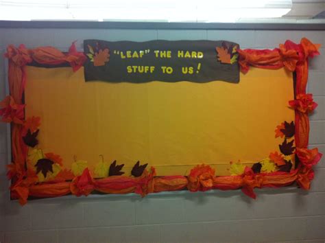 Fall Bulletin Boards For 2nd Grade At Jeff Span Blog