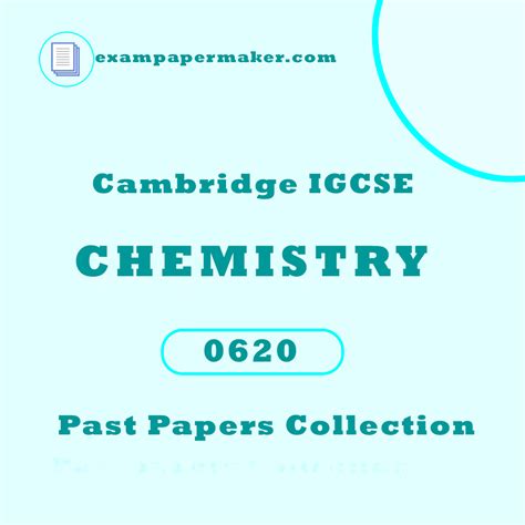 Cambridge Igcse Chemistry Past Papers