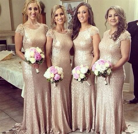 Champagne Rose Gold Bridesmaid Dresses At Missy Lynch Blog