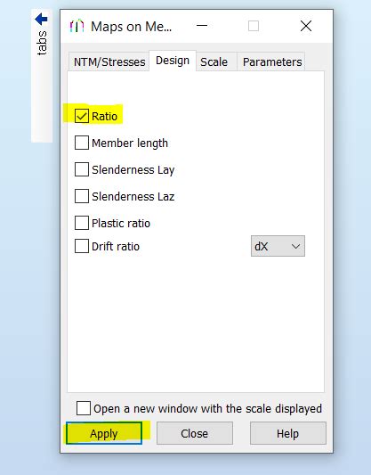 Correctly Verified Member Presented In Red When Design Ratio Presented For Maps On Members In