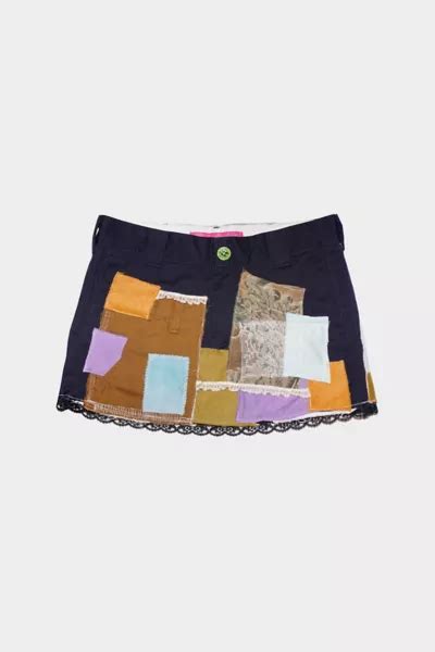Mindblown Reworked Pixie Patchwork Skirt Urban Outfitters