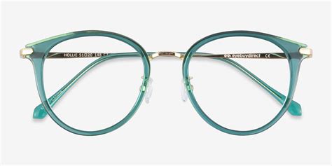 Hollie Round Teal Glasses For Women Eyebuydirect