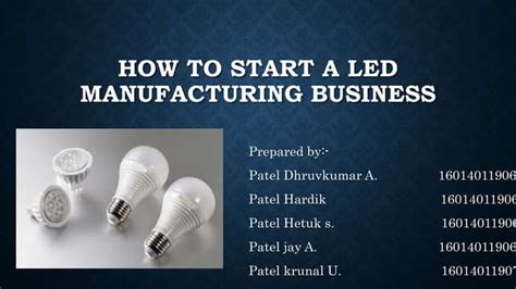 Led Making Business Pptx