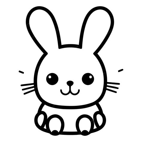 Premium Vector Cute Cartoon Bunny Vector Illustration Isolated On