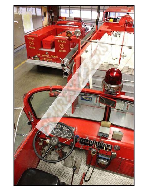 Crown Firecoach Truck Apparatus Emergency Squad 51 Reproduction Photo
