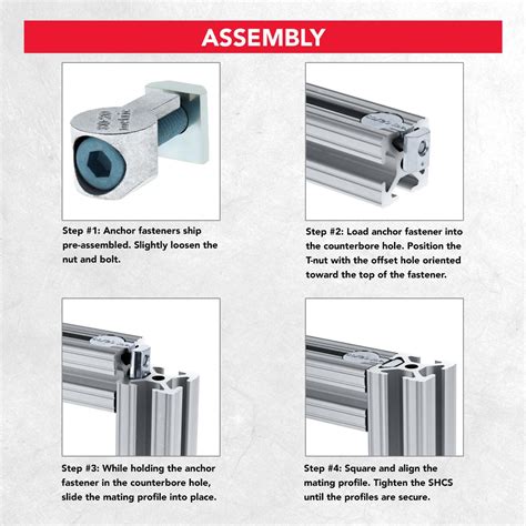 40 3897 40 Series M8 Standard Anchor Fastener Assembly Rocky
