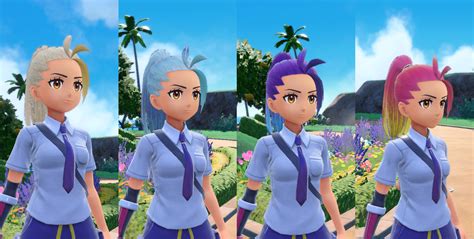 Nemona Hair Styles Mod For Pokemon Scarlet And Violet Pkmn Sv Mods