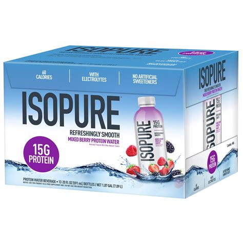 Isopure 15g Protein Drink 20 Fl Oz 12 Pack 1941130 14 97 Down