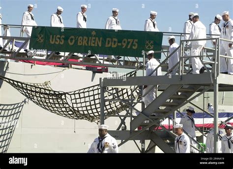 Us Navy Crewmembers Assigned To The Spruance Class Destroyer Uss O