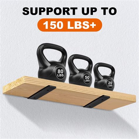 Buy Floating Shelf Bracket 8 Inch 6 Pcs Heavy Duty L Shelf Brackets