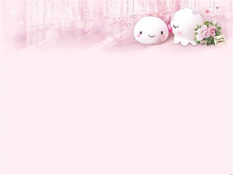 Pretty Background Cute Objects Kissing Wallpaper Wallpapersok
