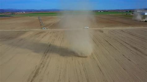 Drone Captures Large Dust Devils In Washington State Videos From The