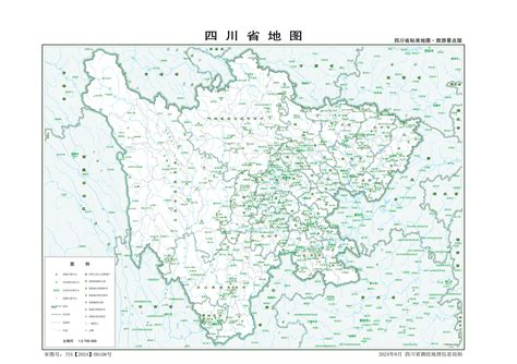 四川旅游地图景点分布图地图库