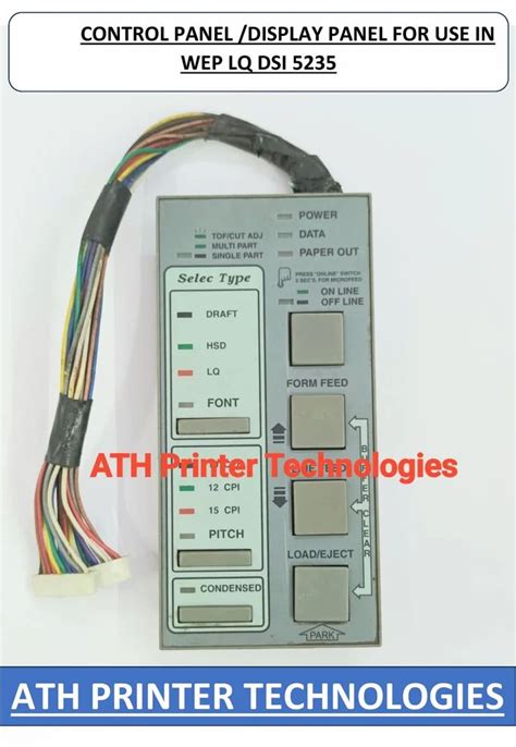 Control Panel Display Panel For Use In Wep Lq Dsi 5235 Ath Printer