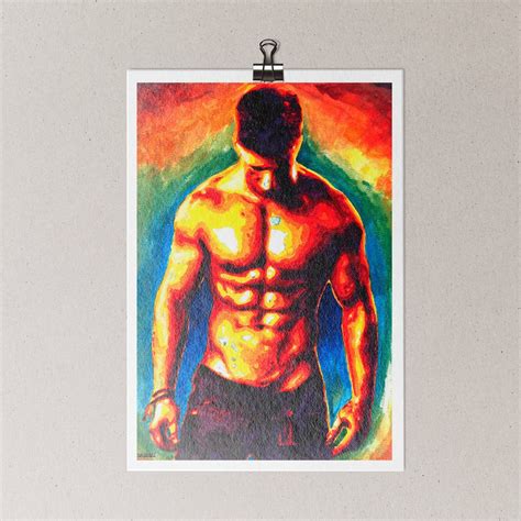 Male Model Figure Queer Art Gay Artwork Naked Men Print Etsy