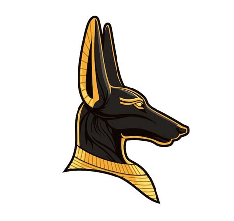 Ai Generated Egyptian Anubis God Mascot Head Premium Ai Generated Vector