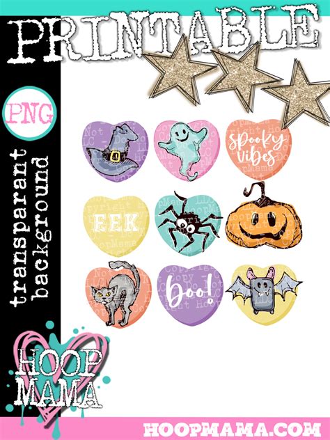 Spooky Hearts Printable Download Hoopmama