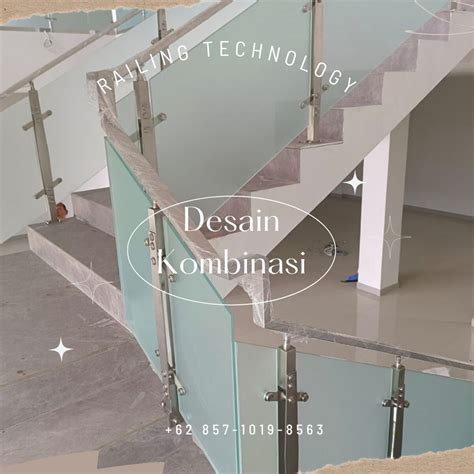 Railing Tangga Kaca Stainless Kebon Jeruk Railing Technology