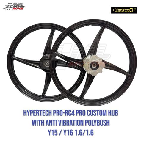 100 Hypertech Pro Rc4 Pro Custom Open Hub Siap Polybush Anti Vibration 4 Batang Rim Y15 Y16 1