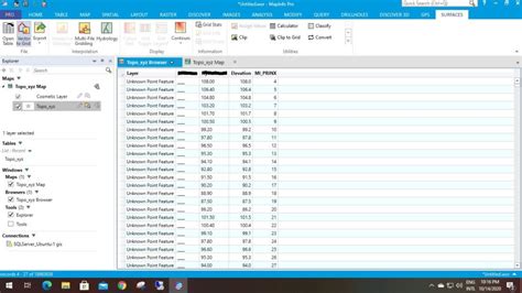 How To Create Dem From Points In Mapinfo Professional Gis Tutorial