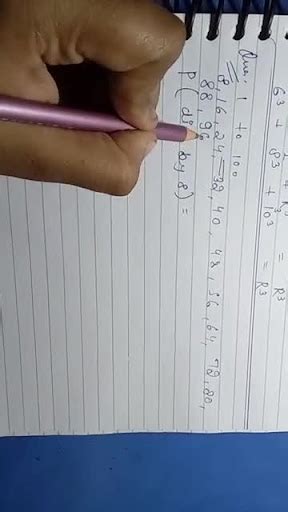 An Integer Is Chosen At Random Between 1 And 100 Find The Probability T