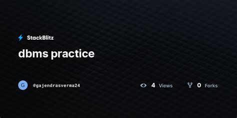 Dbms Practice Stackblitz