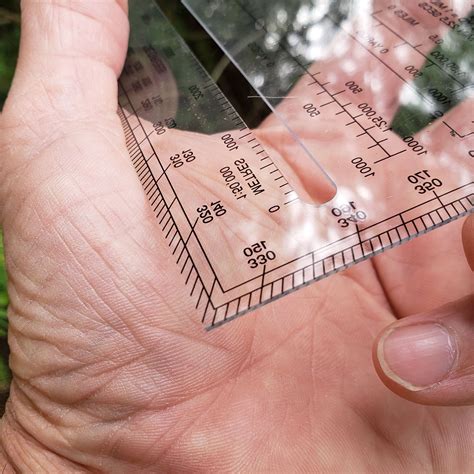 Map Protractor For Map Reading And Navigation Milsdegreesmeters