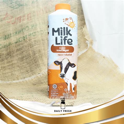 Jual Milk Life Fresh Milk Chocolate 1 Liter Susu Segar Cokelat Shopee