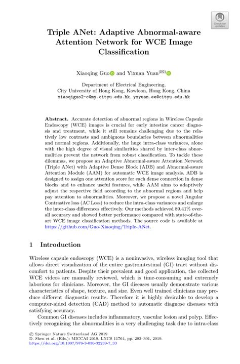 Pdf Triple Anet Adaptive Abnormal Aware Attention Network For Wce Image Classification