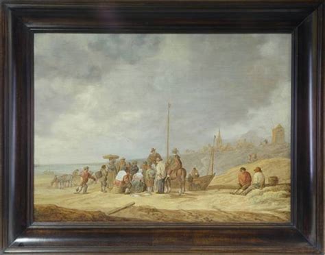 Fish Market Scene At The Beach Von Willem Gillisz Kool Auf Artnet