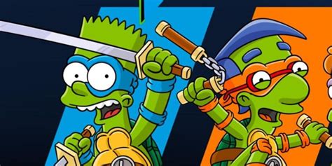 The Simpsons Crosses Over With Teenage Mutant Ninja Turtles Turtles In