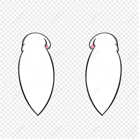 White Drooping Rabbit Ears Clipart Rabbit Ears Rabbit Clipart Png