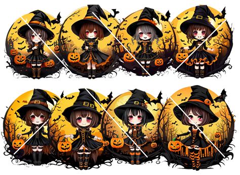 Cute Halloween Girl Clipart Graphic By Hanneaart · Creative Fabrica