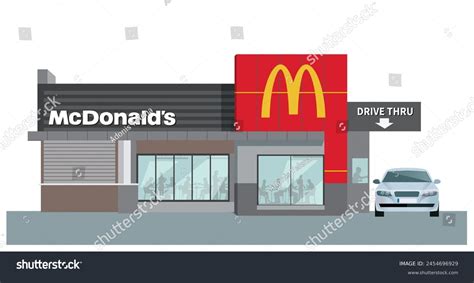 Mcdonalds Icon Red Mcd Burger King Stock Vector Royalty Free 2454696929 Shutterstock